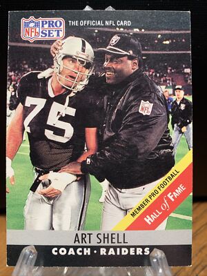 1990 Pro Set #161 Art Shell Los Angeles Raiders | eBay