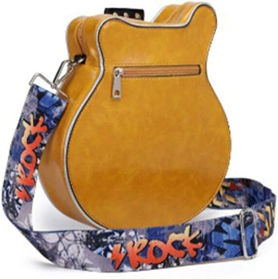 Guitar Shaped Crossbody Bag Fashionable PU Leather Guitar Shaped Bag | eBay