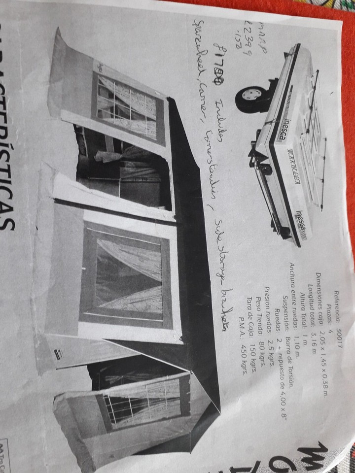 Camping trailer tent. Marbella Model. 4 person - two bedrooms, extra ...