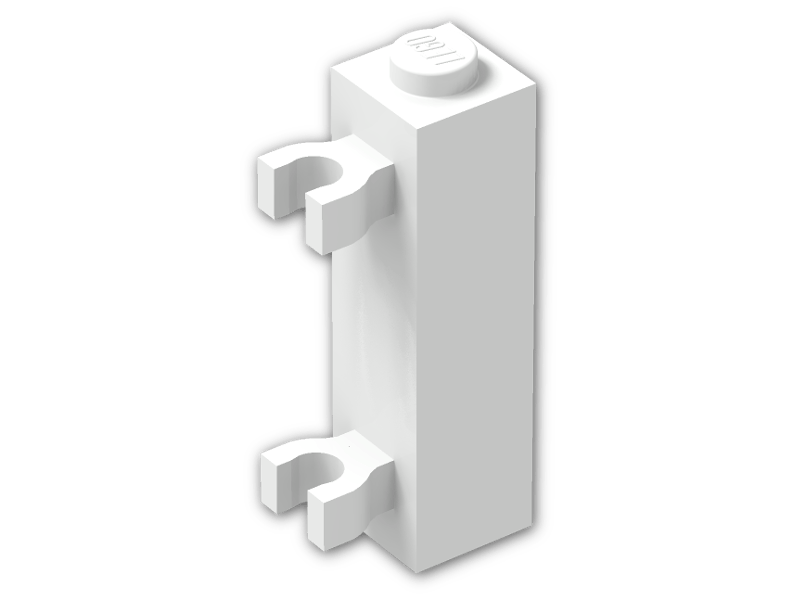 LEGO BRICK MODIFIED 1X1X3 W 2 CLIPS (2 PCS) CHOOSE YOUR COLOR 60583 ...