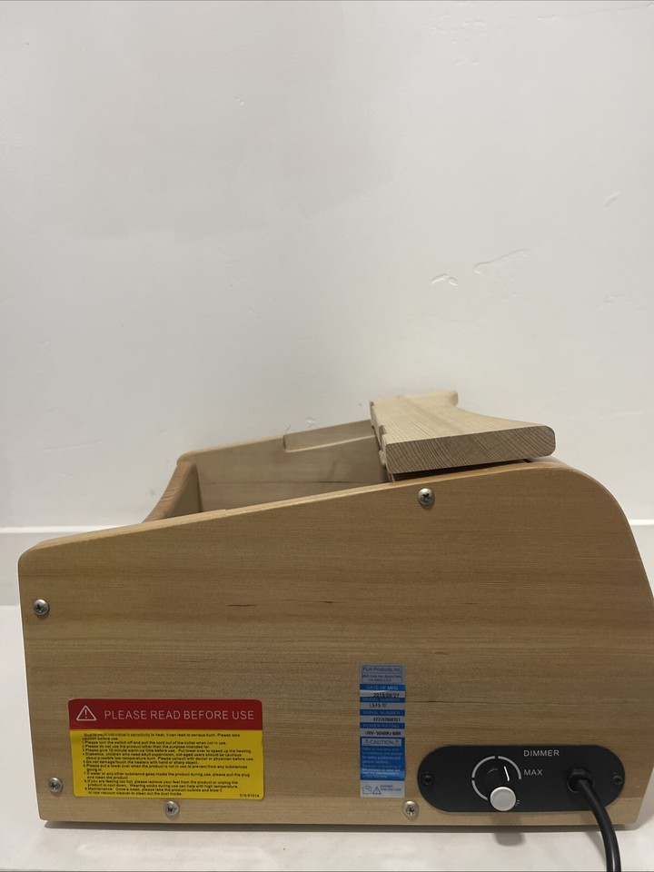 HealthMate Aroma Stone Infrared Cedar Foot Sauna LS-FS-102 Heat Therapy ...