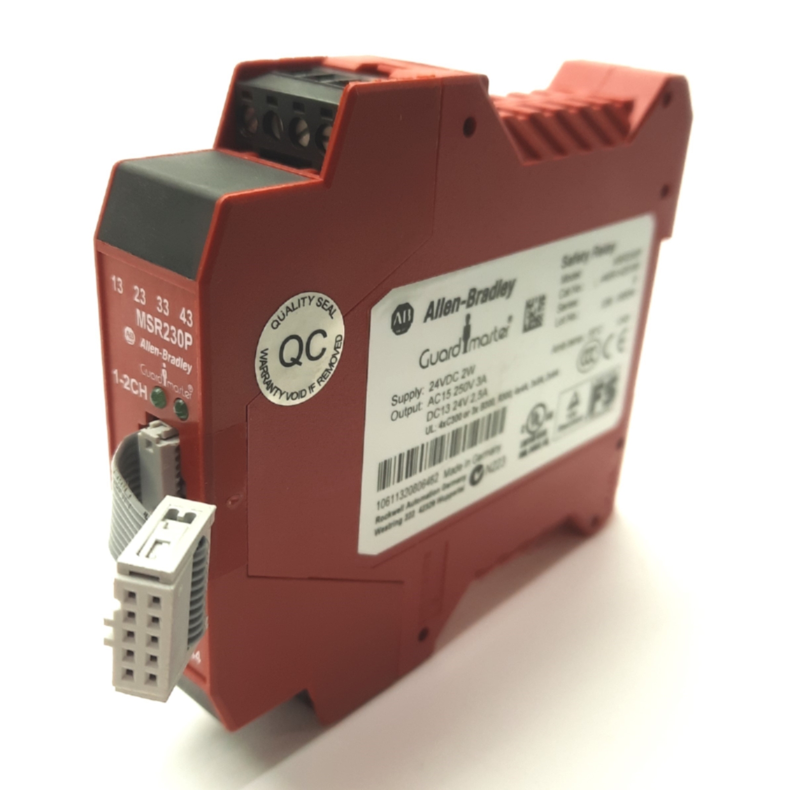 Allen Bradley MSR230P Guardmaster Safety Relay Expansion Module, 4x NO ...