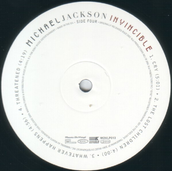 Michael Jackson / Invincible 2001 US ORIGINAL Vinyl 2LP Notorious B.I.G ...