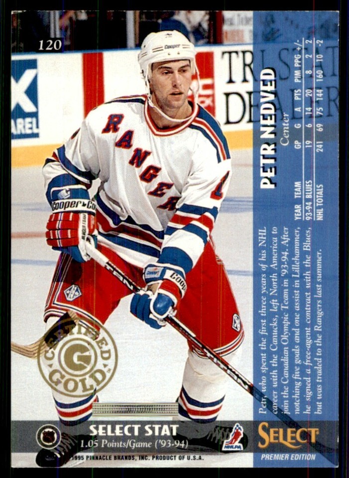 1994-95 Select Petr Nedved New York Rangers #120 | eBay