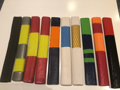 10 X Cricket bat grips, Multi styles & colour's + 1 Fibre Bat Tape ...