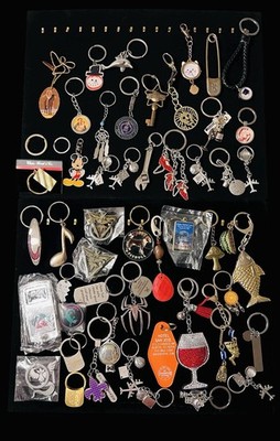 Vintage to Modern Assortment Gold & Silver Tone Key Chain Lot of 50 ...