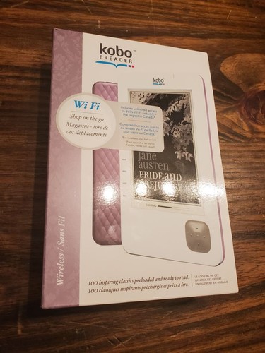 Kobo N647 eReader 1GB 6in eBook Expandable Storage Slot - New In Sealed ...