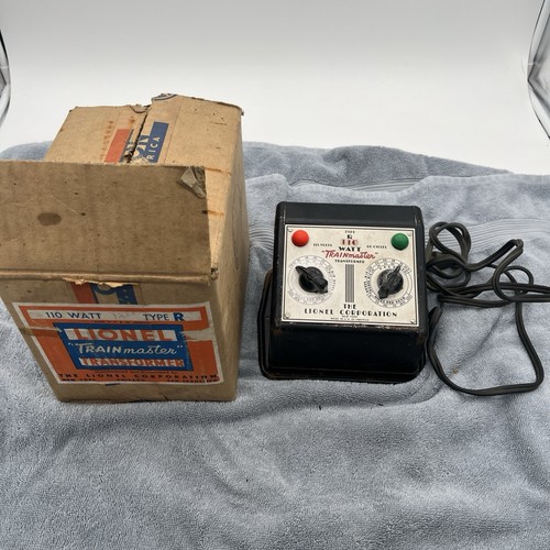 VINTAGE LIONEL 110 WATT TYPE R TRAIN TRAINMASTER TRANSFORMER,UNTESTED ...