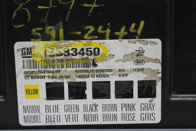 2011-2013 Chevrolet Cruze Body Control Unit BCM 13583450 Module for ...