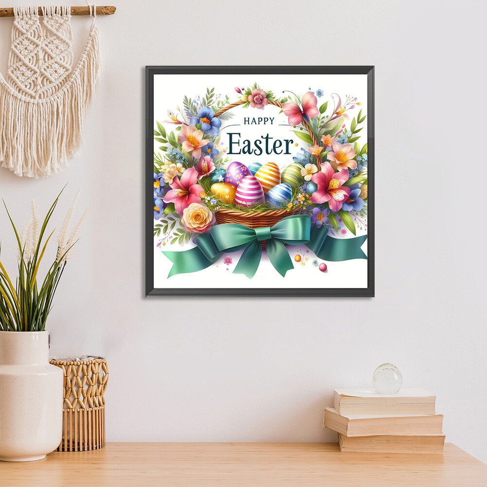 5D DIY Full Round Drill Diamond Painting Happy Easter Kit Home Decor ...