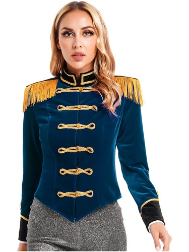 Women's Circus Ringmaster Jacket Velvet Victorian Coat Ringleader ...