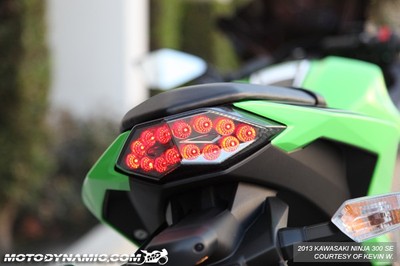 fit 13-17 Kawasaki Ninja 300 INTEGRATED Turn Signal LED Tail Light ...