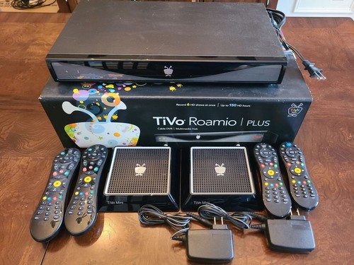 TIVO Roamio 6-tuner *4TB* w/LIFETIME SERVICE plus 2 HD TiVo Minis and 4 ...