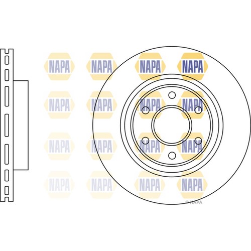 2x Brake Discs Vented For Nissan Navara 2.3 dCi 4x4 Napa Front ...