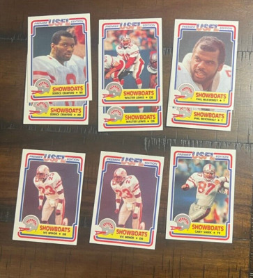 1984 Topps USFL Memphis Showboats 9 Card Team Lot w/ Rookies Stars ...