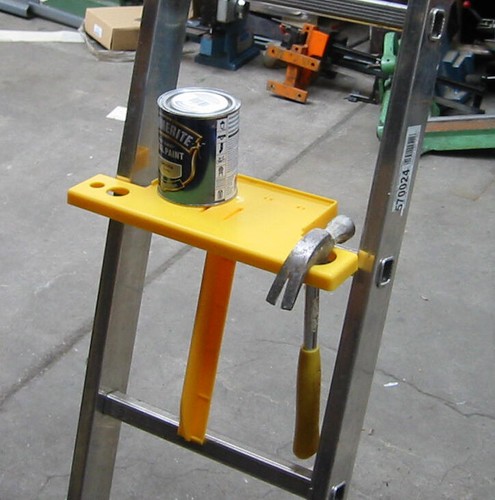 Tray/shelf ladder attachment for tools & paints. DIY present, made in ...