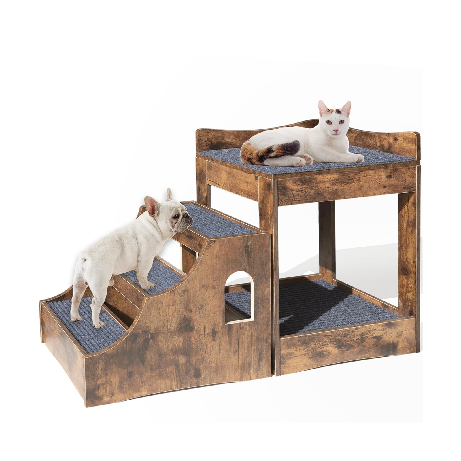 Pet Window Perch with Stairs, Super Large Pet Bunk Bed for Dog and Cat ...