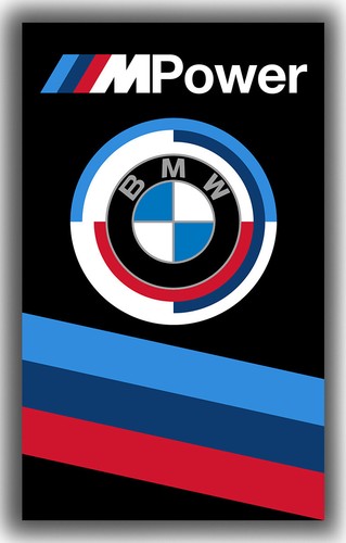 BMW M Power Racing Indoor Outdoor Banner Flag 3x5ft 90x150cm Fan Best ...