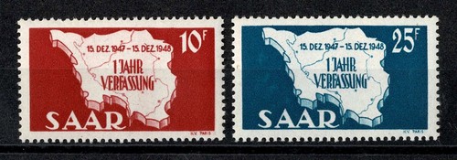 Germany - Saar 1948 Map of the Saar Never used | eBay