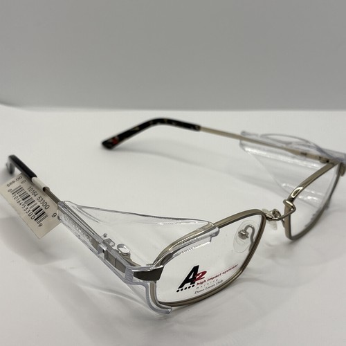 Hilco Vision A2 High Impact Safety eyeglass frames A2-605 Pewter 54-18 ...