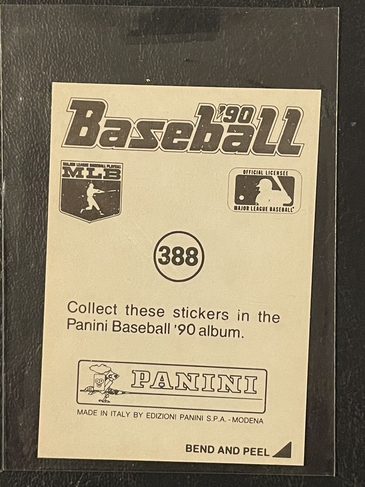 1990 Panini Baseball Stickers #388 Cal Ripken, Jr. HL Baltimore Orioles ...