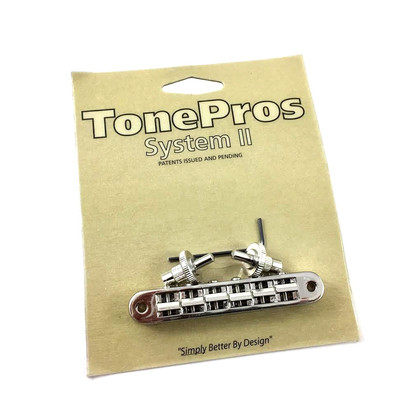 Tone Pros Nickel TP6 Locking Nashville Tunematic Guitar Bridge GB-0543 ...