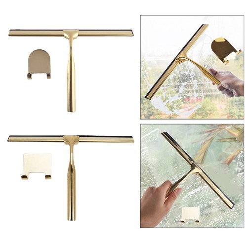 Glass Wiper W/ Hook Holder Water Multifunctional Squeegee for Bathroom ...