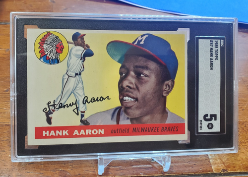 1955 TOPPS #47 HANK AARON BRAVES SGC 5 EXCELLENT - GORGEOUS! | eBay