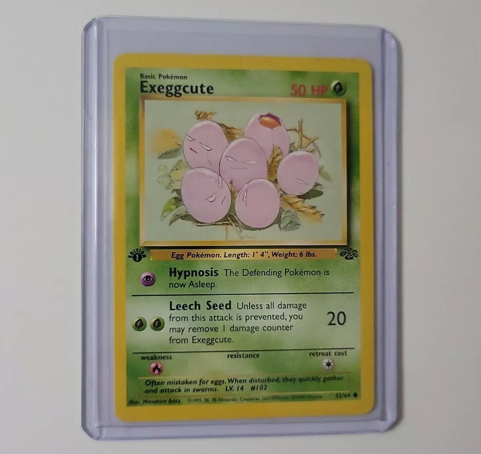 Exeggcute 52/64 1st Edition Jungle Vintage WOTC Pokemon Card NM-Mint | eBay