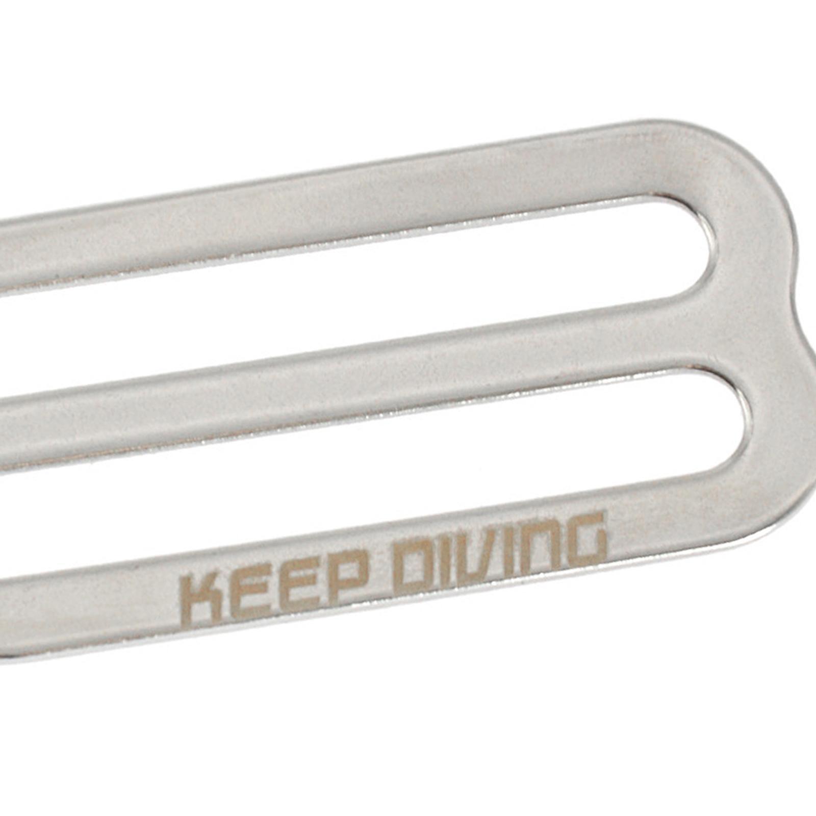 SS316 Scuba Diving Weight Belt Webbing Keeper Stopper Retainer Fixing ...