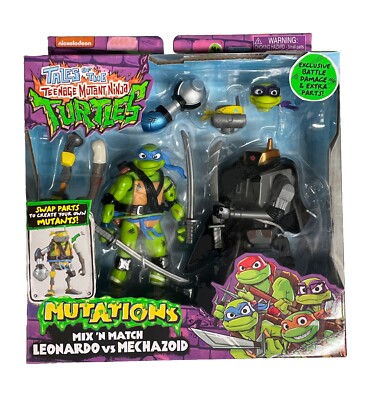 Tales Of The TMNT Mutations Mix N' Match LEONARDO VS MECHAZOID | eBay