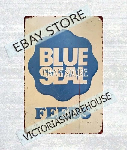 Blue Seal Feeds Cow Pig Chicken Farm Feed metal tin sign wall decals ...