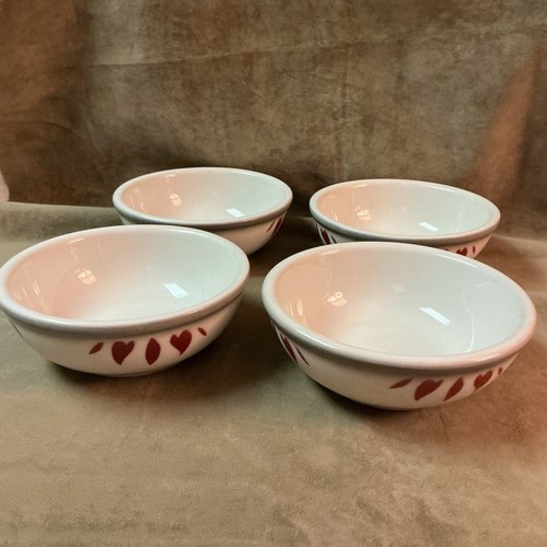 Circa 1940s Tepco China California chili bowl lot of 4 maroon and gray ...