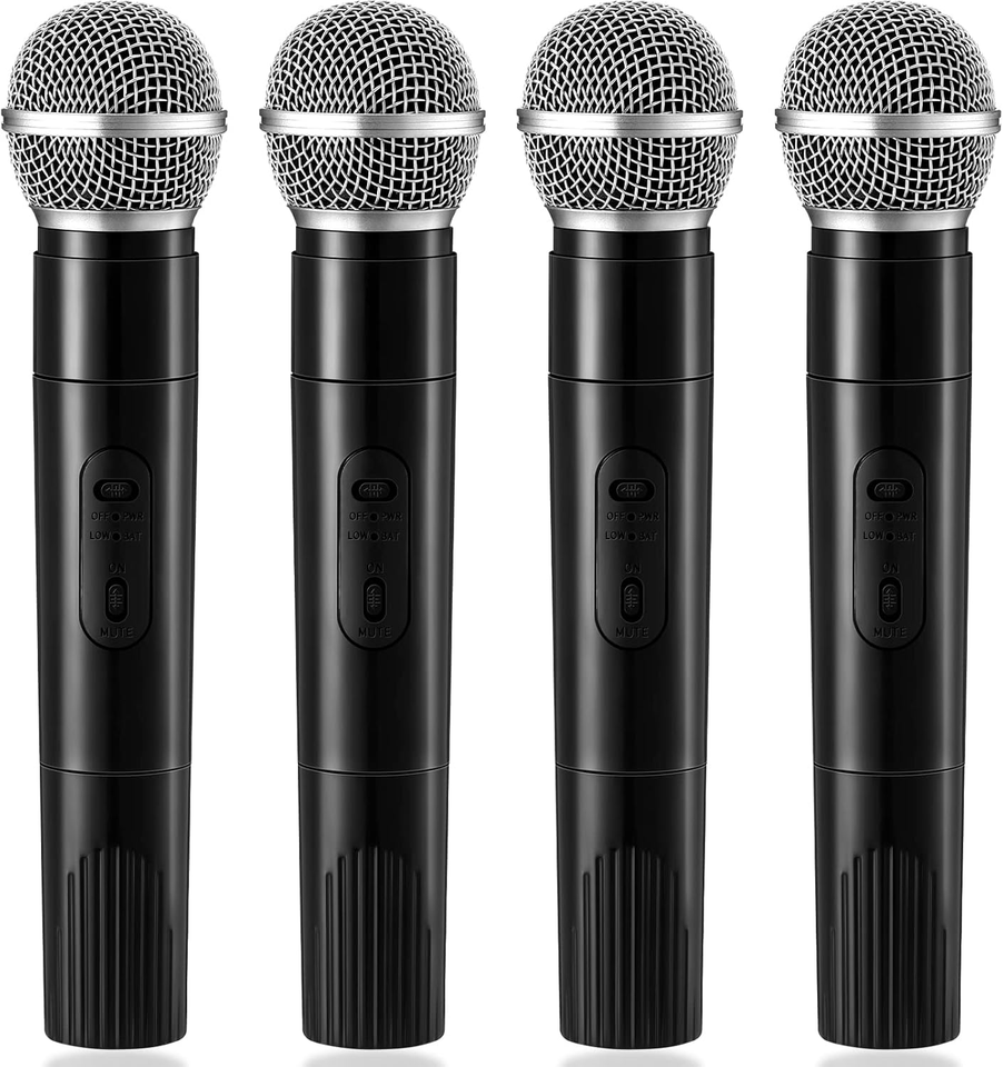4 Pack Microphone Prop Toy Fun Stage Plastic Pretend Microphone for ...