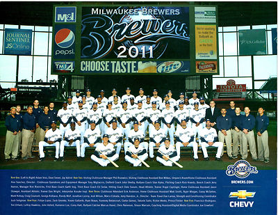2011 MILWAUKEE BREWERS 8X10 TEAM PHOTO BASEBALL WISCONSIN | eBay