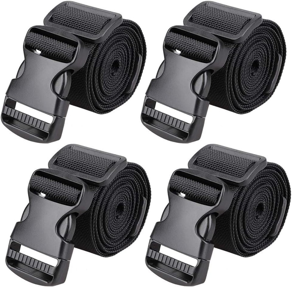 2 in x 9.5 ft Black Packing Straps with Secure Buckle Closure ...