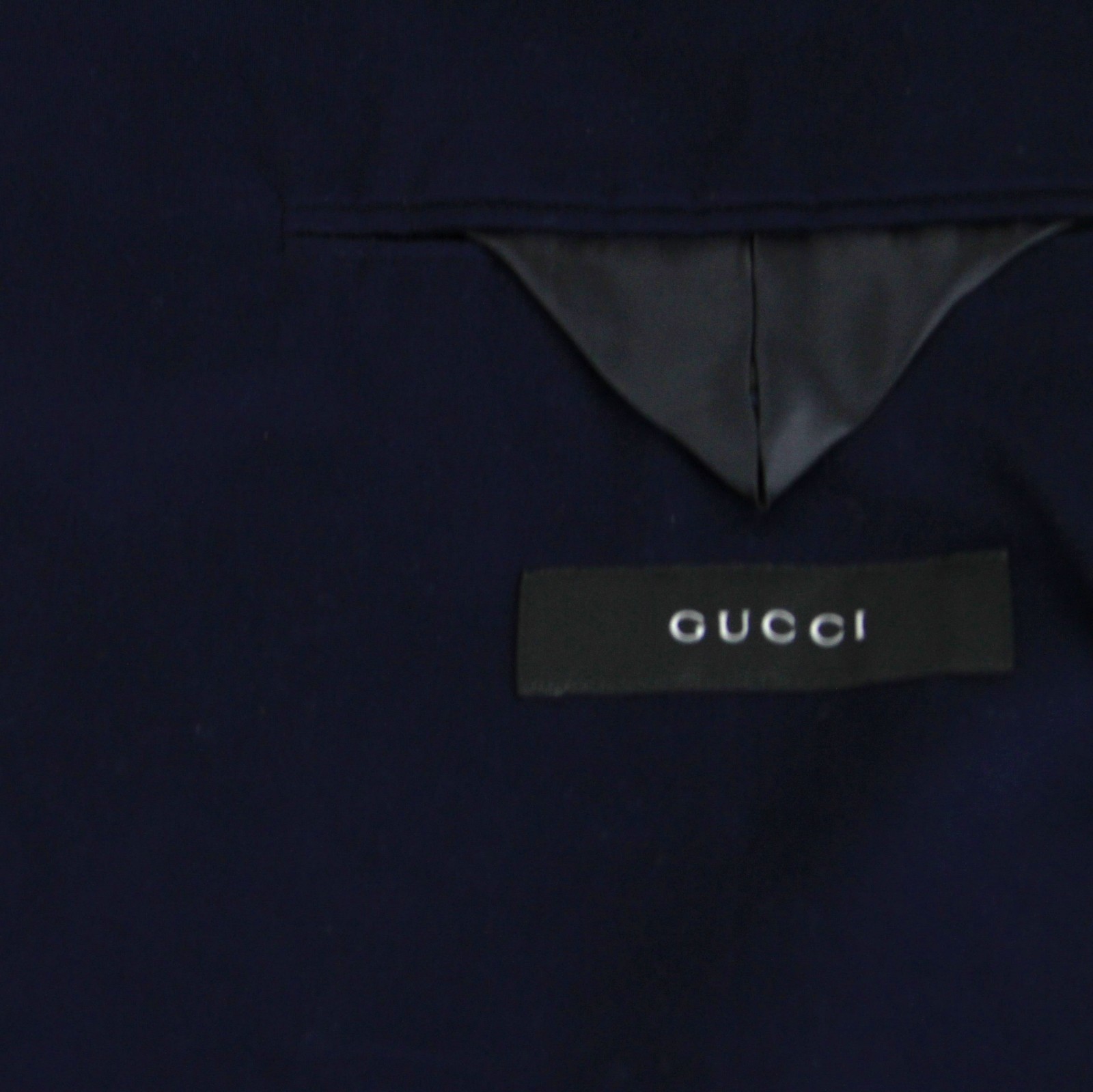 $1680 Gucci Men's Blue Cotton Caspian Brushed Jacket 2 Buttons 358078 ...