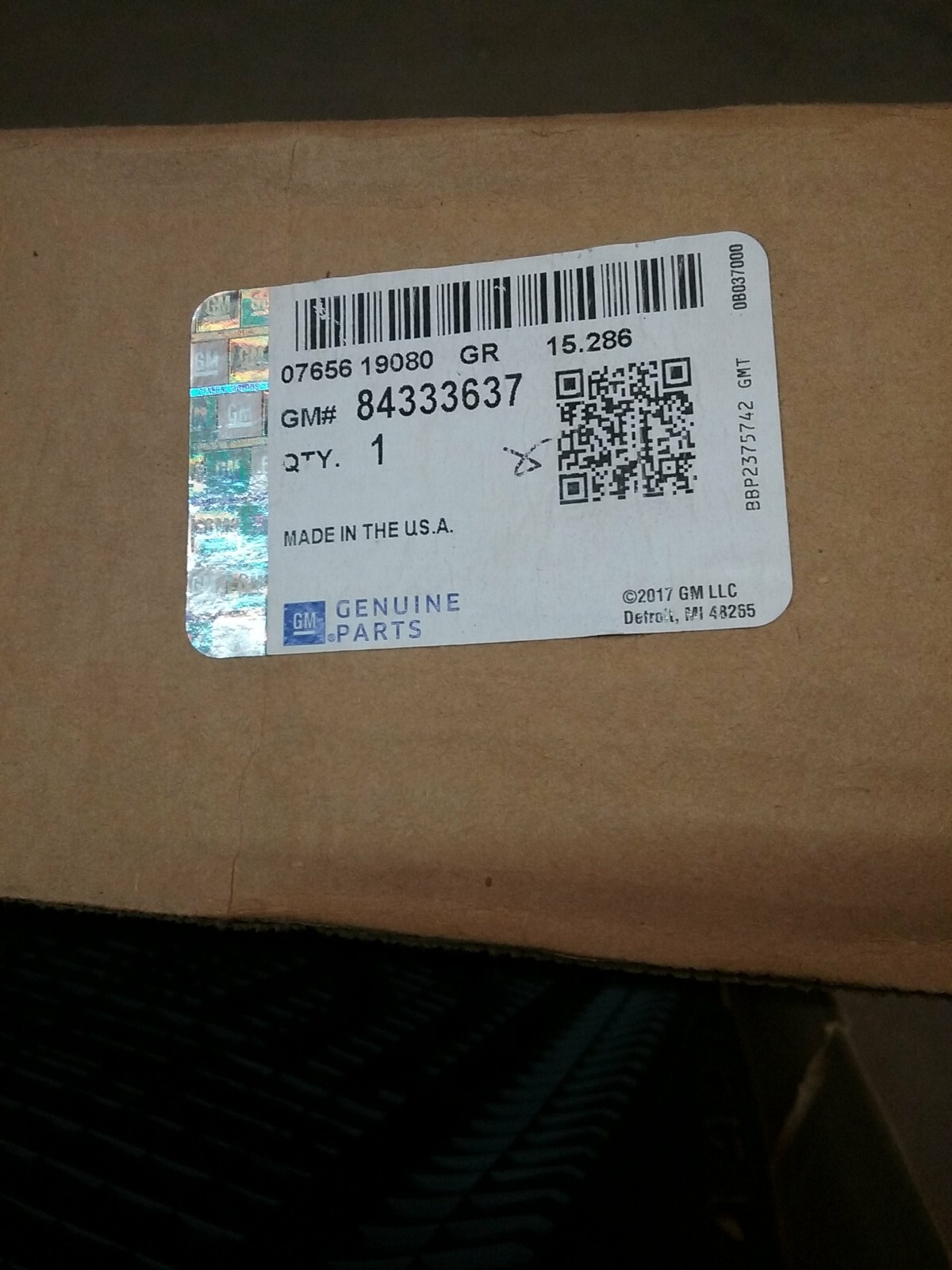 2019-2024 GMC Sierra Crew Rear All Weather Floor Liners Black 84333637 ...