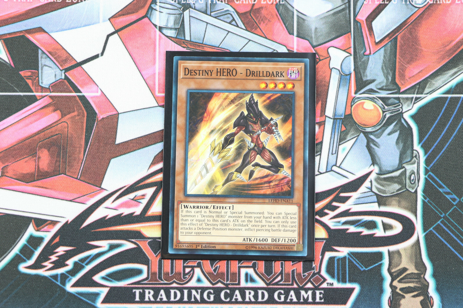 YuGiOh Destiny HERO - Drilldark LEHD-ENA11 1st Ed Common | eBay