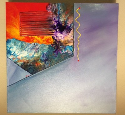 Abstract Acrylic Painting by Rick Ott, Canvas, Excellent Condition | eBay