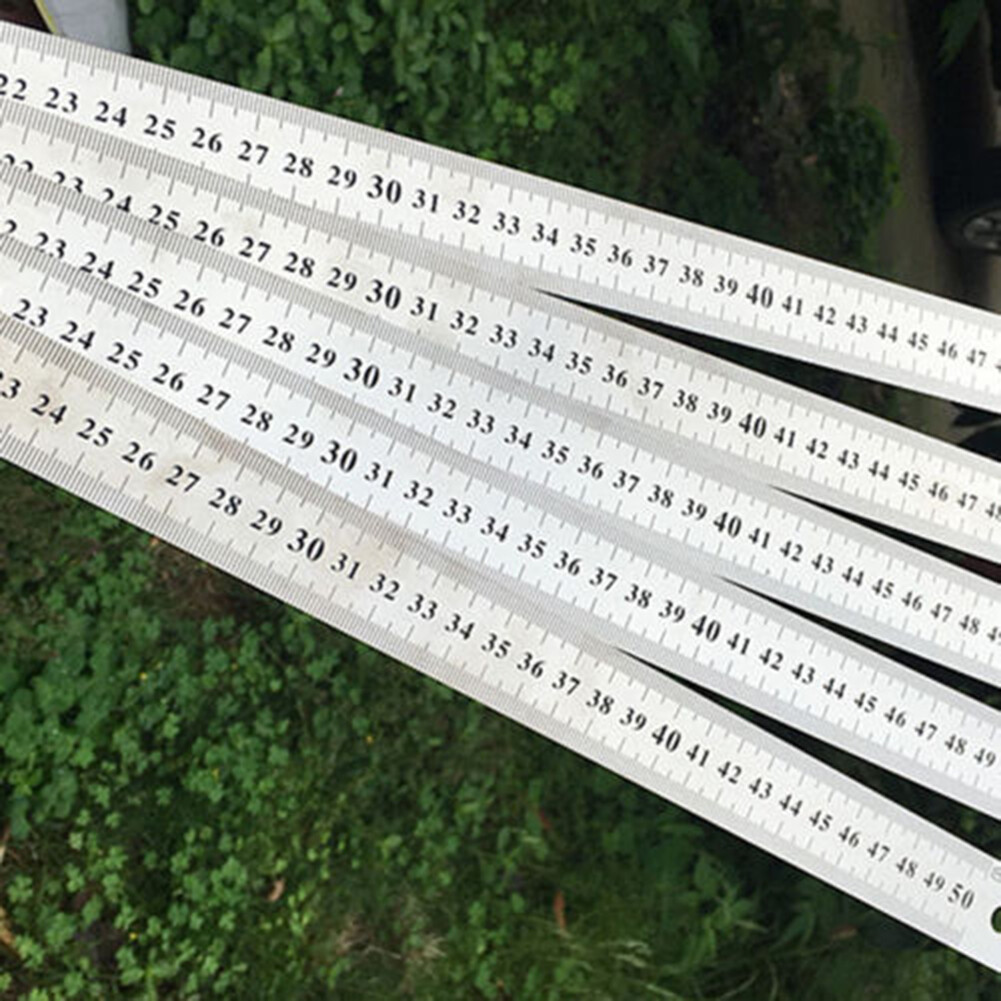 30/50/60cm Measuring Ruler Multifunctional Universal Scale Stainless ...