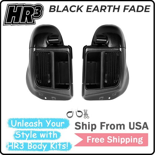 Lower Vented Fairing Fit For Harley Water-Cooled Road Glide 14+ Black ...