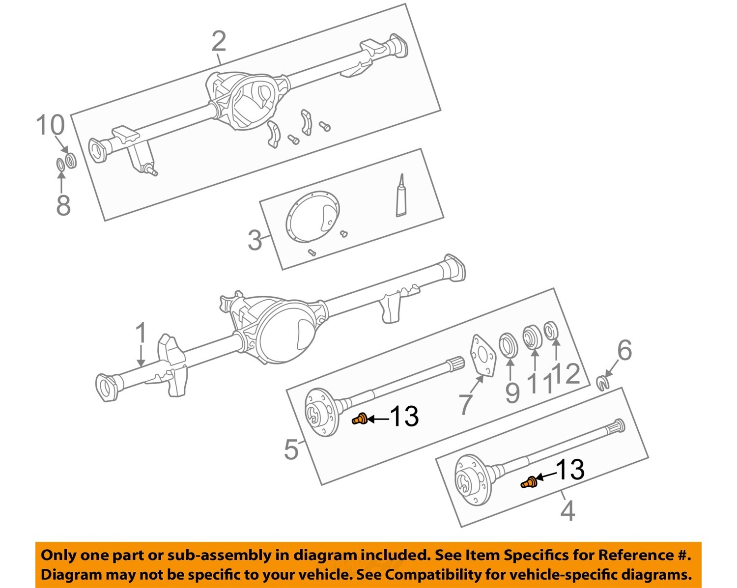 CHRYSLER OEM 97-02 Cherokee Axle Housing-Axle Shaft Stud 5011312AA | eBay