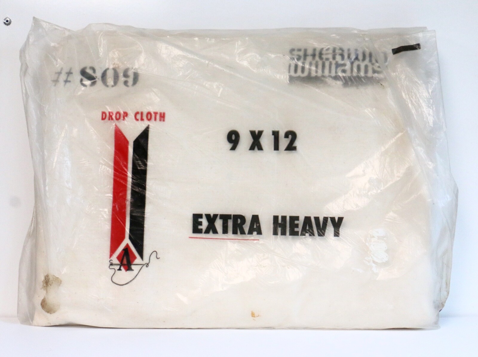 NOS SWP white 9X12 extra heavy duty cloth drop cloth-6 pounds in weight ...