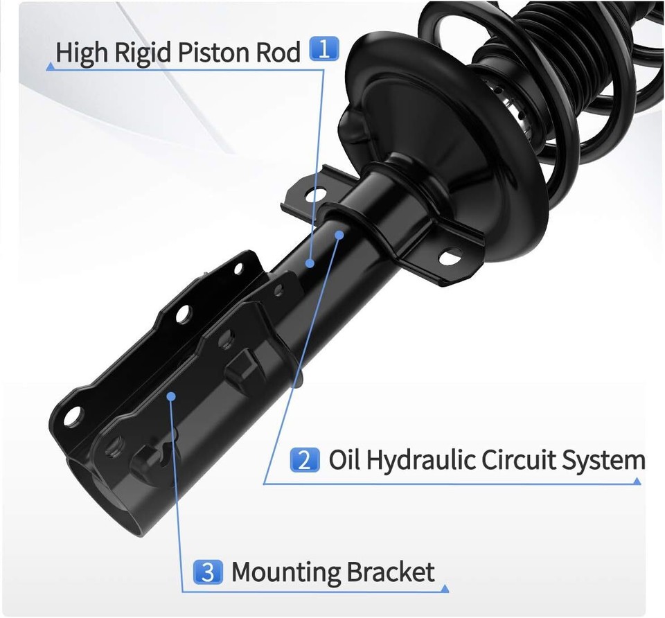 4PCS Front & Rear Shocks Struts Assembly For Chevy HHR Cobalt Pontiac ...
