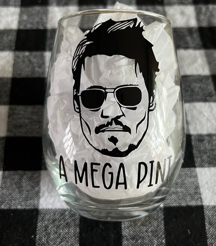 A Mega Pint Stemless Wine Glass Johnny Depp | eBay