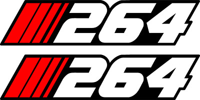 Pair of STRATOS 264 bass boat / window vinyl decals stickers Fishing ...