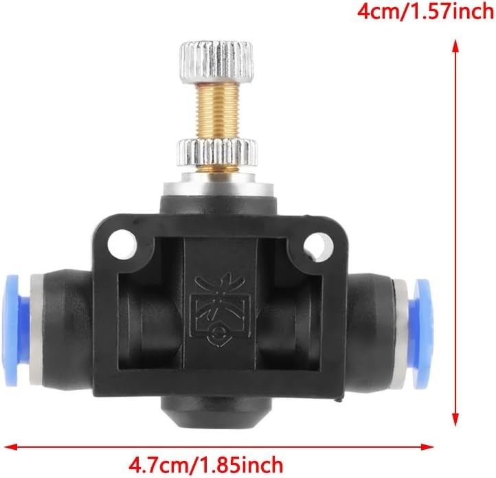 10pcs Pneumatic Air Flow Control Valve Connector 6mm Push In Speed | eBay