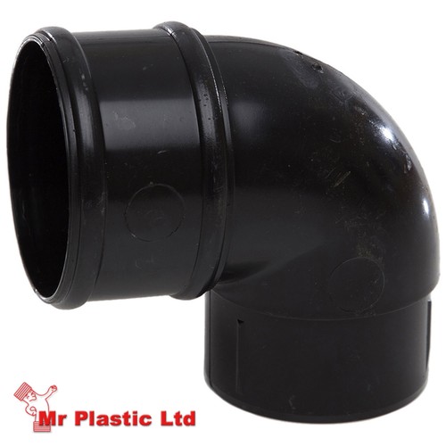 Polypipe 68mm Rainwater Round Down Pipe Fittings in Black | eBay