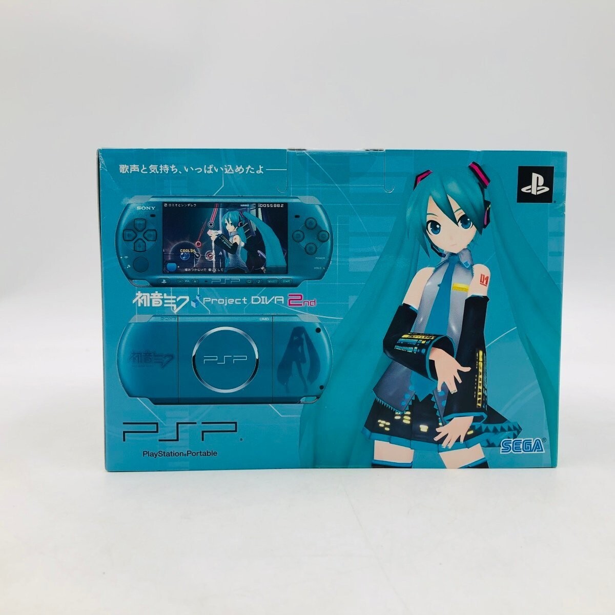 Sony PSP 3000 Hatsune Miku: Project Diva 2nd Bundle Turquoise Green ...